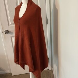 Source Unknown | Jackets & Coats | Rust Angora Wool Blend Draped ...